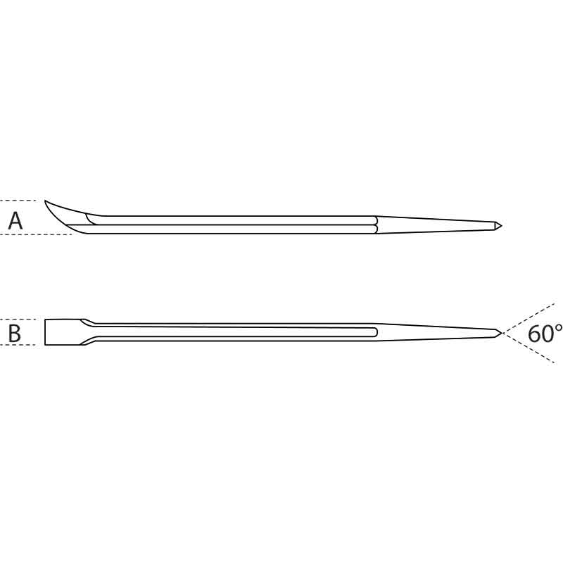POINTED PRY BAR - 0198 | Levers | Pliers, hammers, files and chisels ...