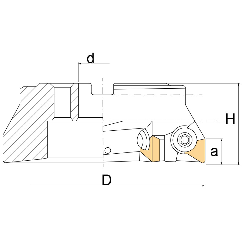 FRESA PARA APOYO LATERAL - F256/063 | Fresas | Utiles para tornear y ...