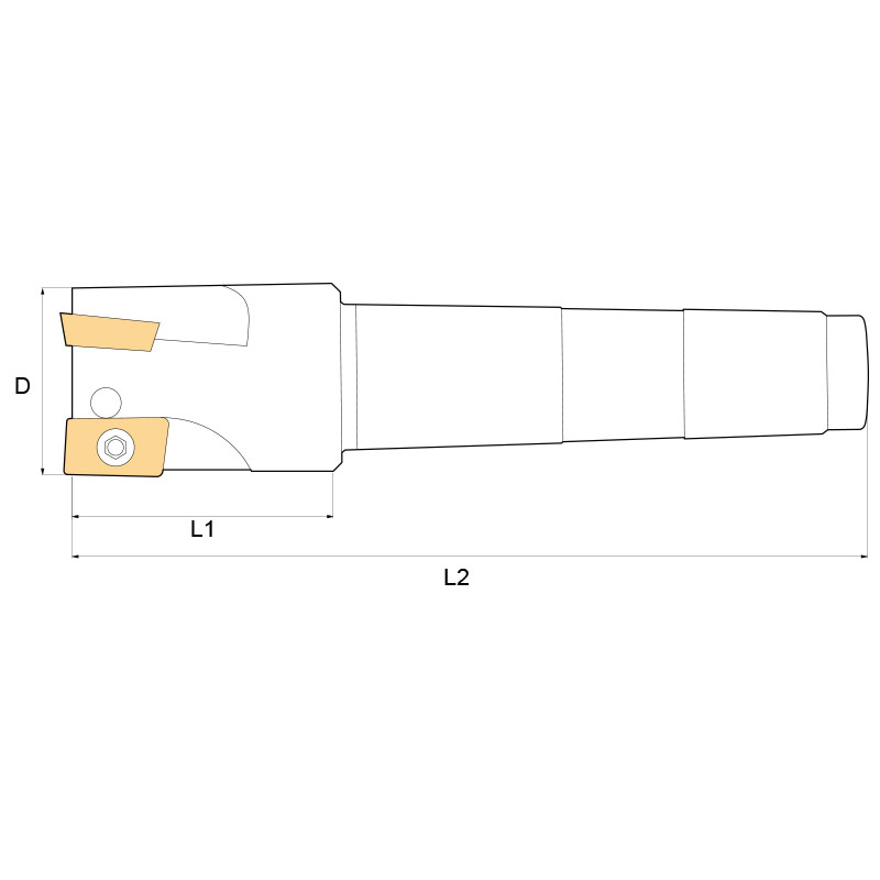 FRESA PARA APOYO LATERAL - F401/32 | Fresas | Utiles para tornear y ...